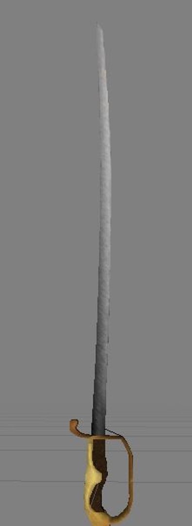 Japanese Kyu-guntu Sword Obj