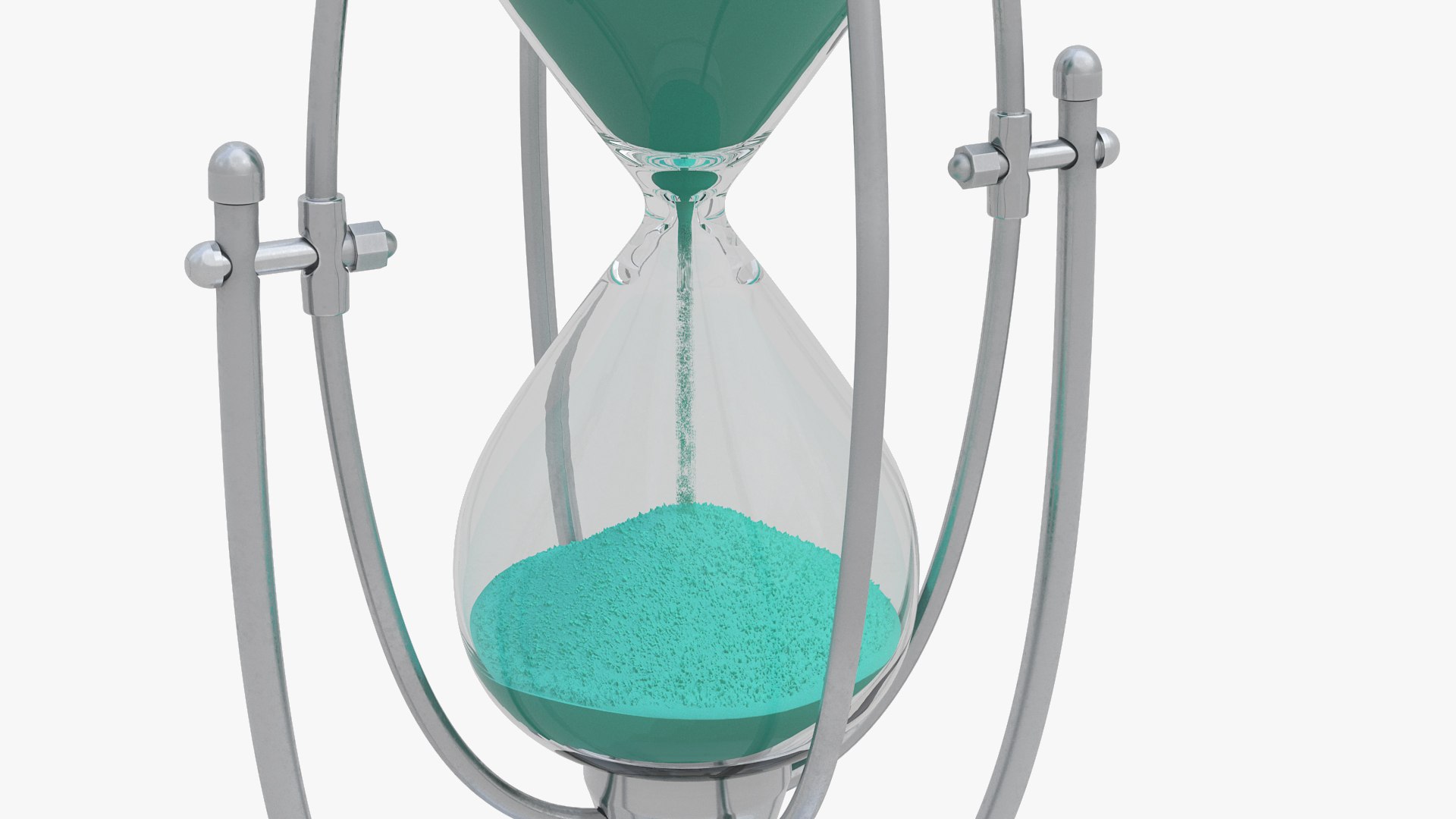 3D Rotating Brass Hourglass Timer With Stand - TurboSquid 2291140