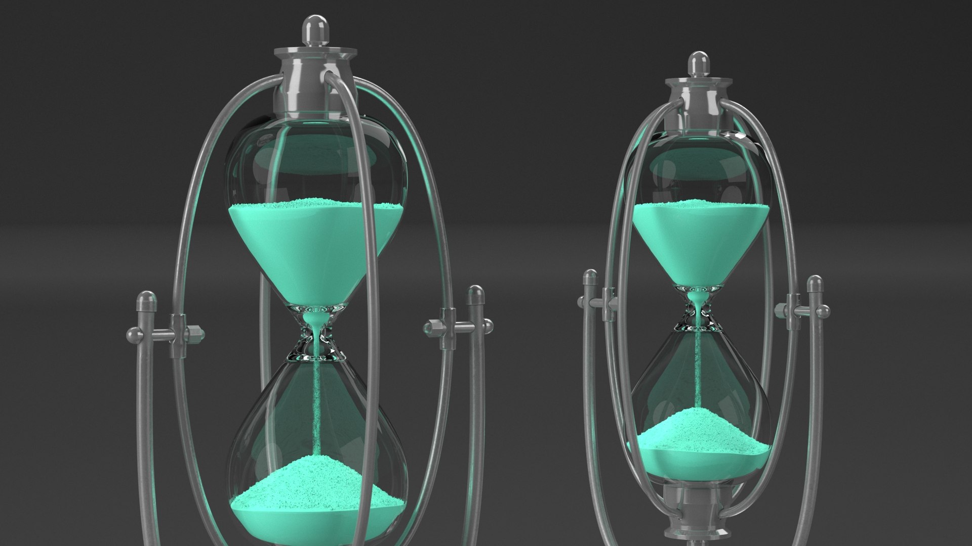 3D Rotating Brass Hourglass Timer With Stand - TurboSquid 2291140