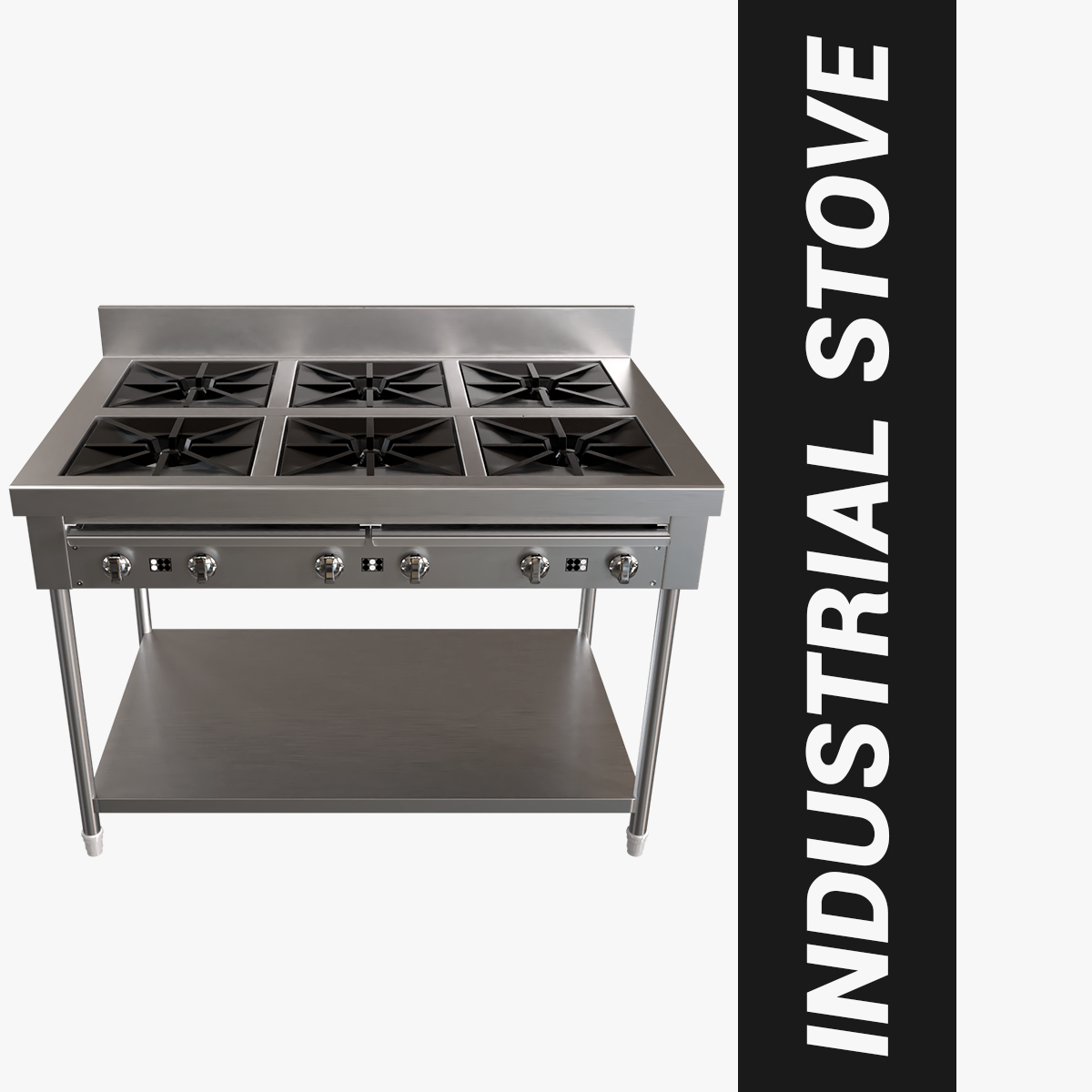 3D stove industrial - TurboSquid 1671878