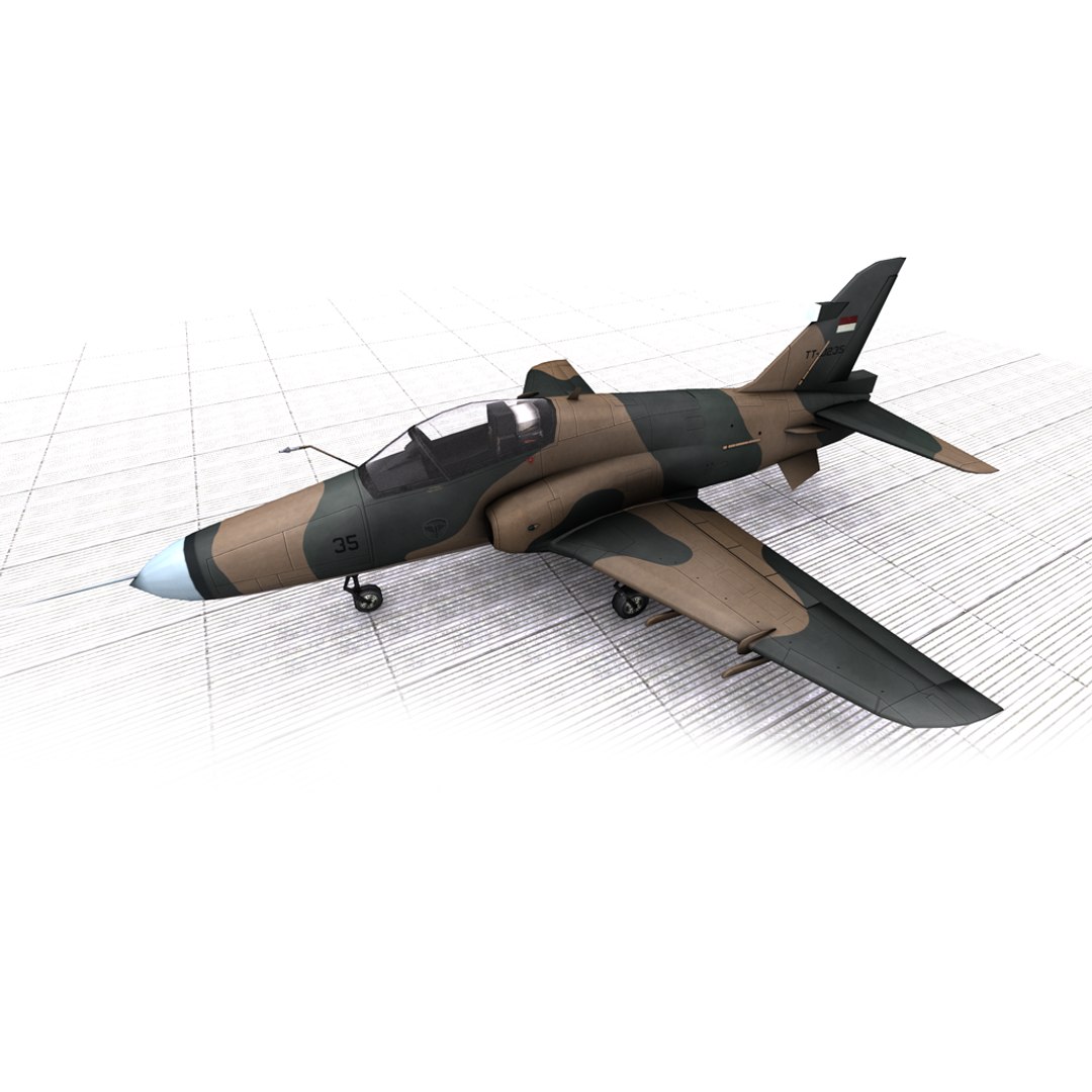 3d Model Of Bae Hawk Mk 209