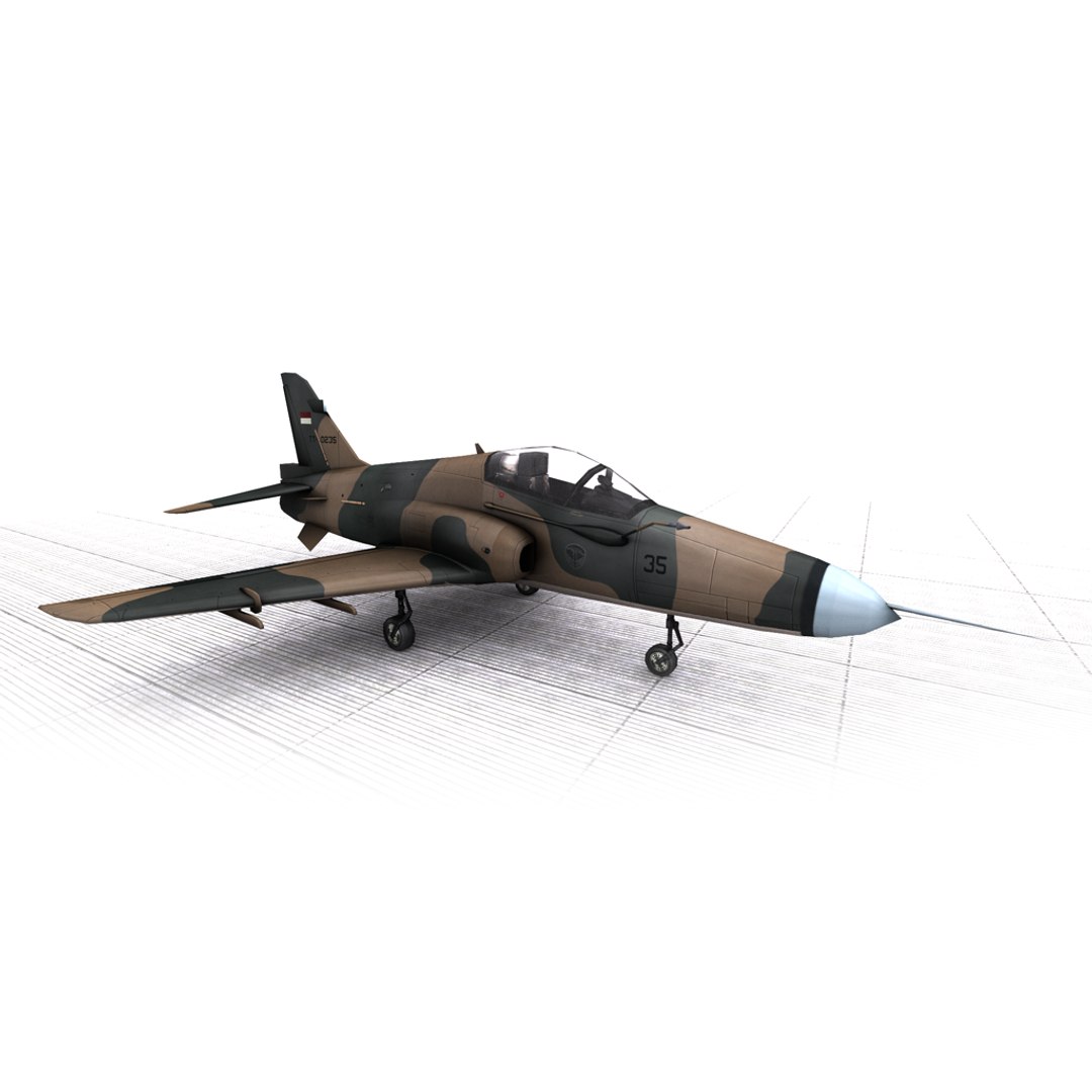 3d Model Of Bae Hawk Mk 209