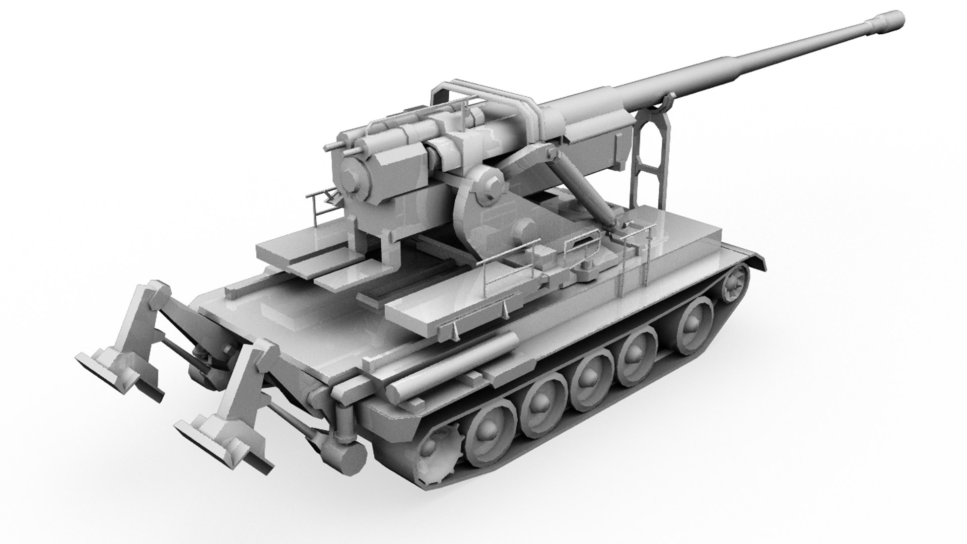 M-1978 (Koksan) 170 mm selbstfahrende Waffe 3D-Modell - TurboSquid 1057771
