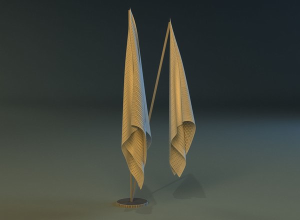 free 3ds model flag stand