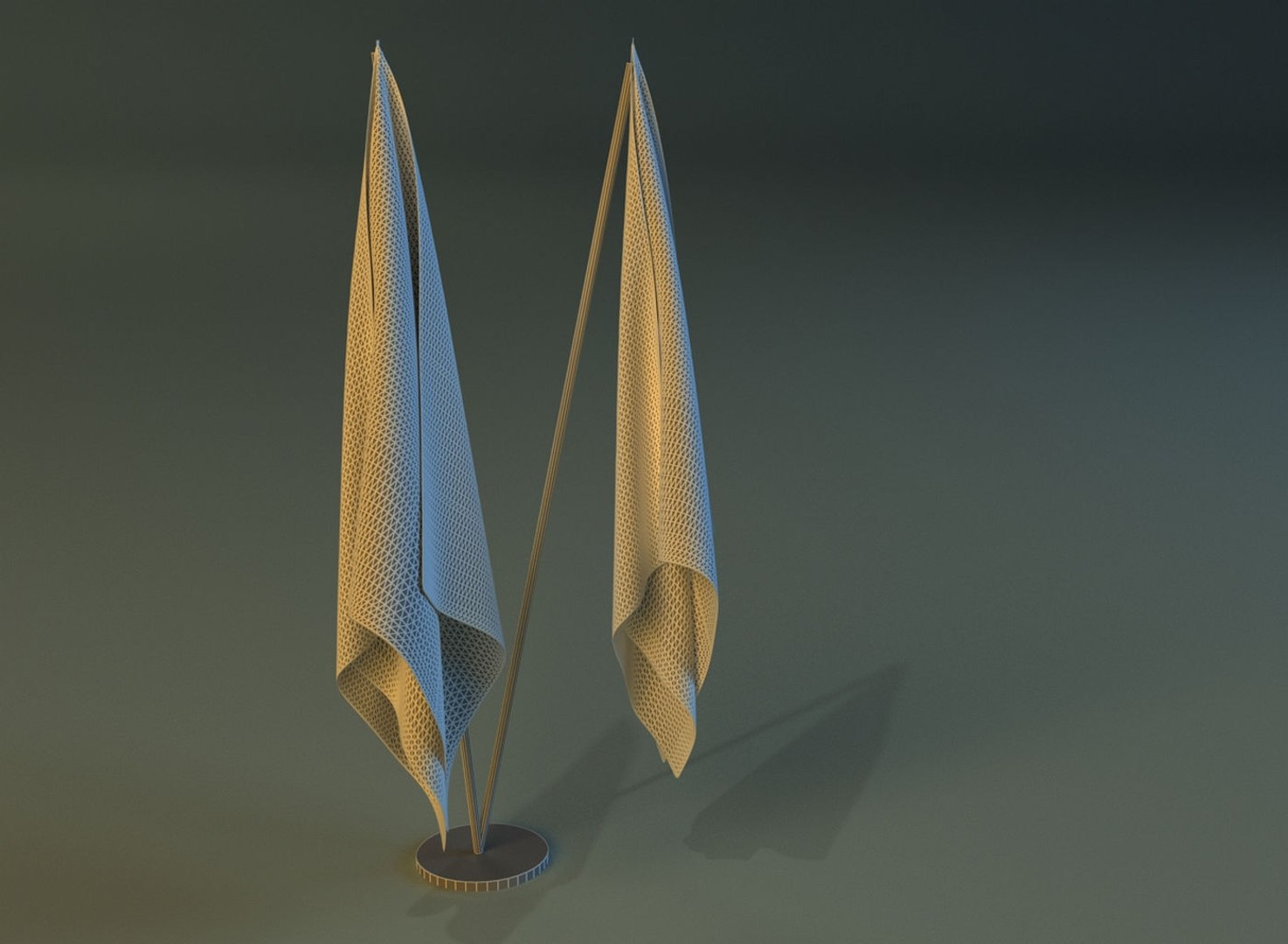 Free 3ds Model Flag Stand