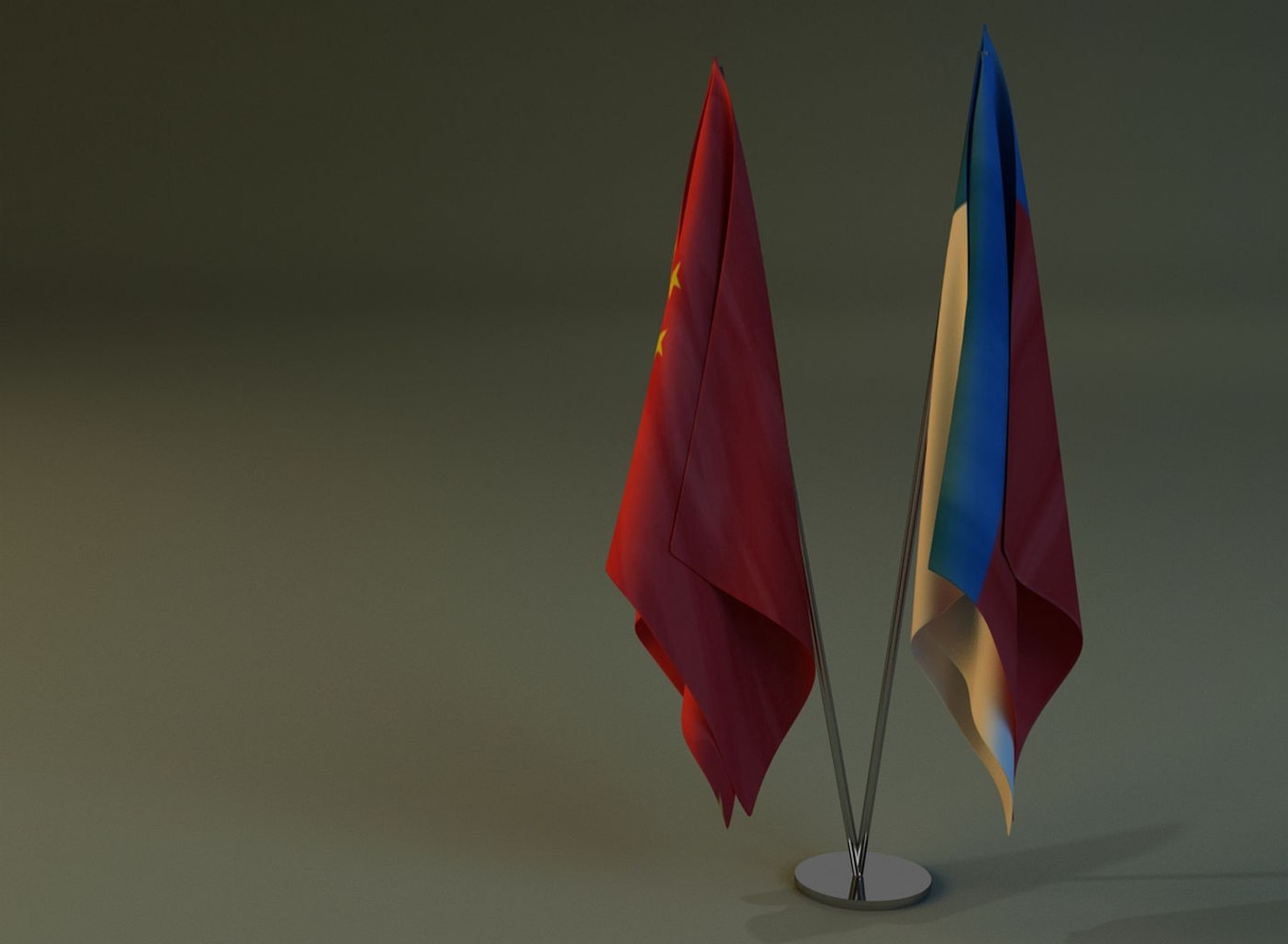 Free 3ds Model Flag Stand