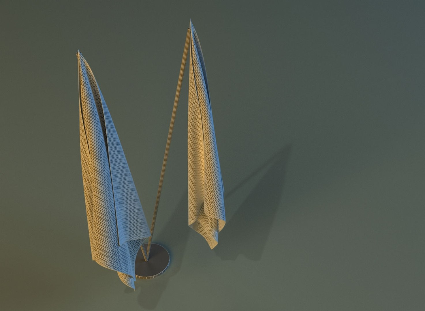 Free 3ds Model Flag Stand