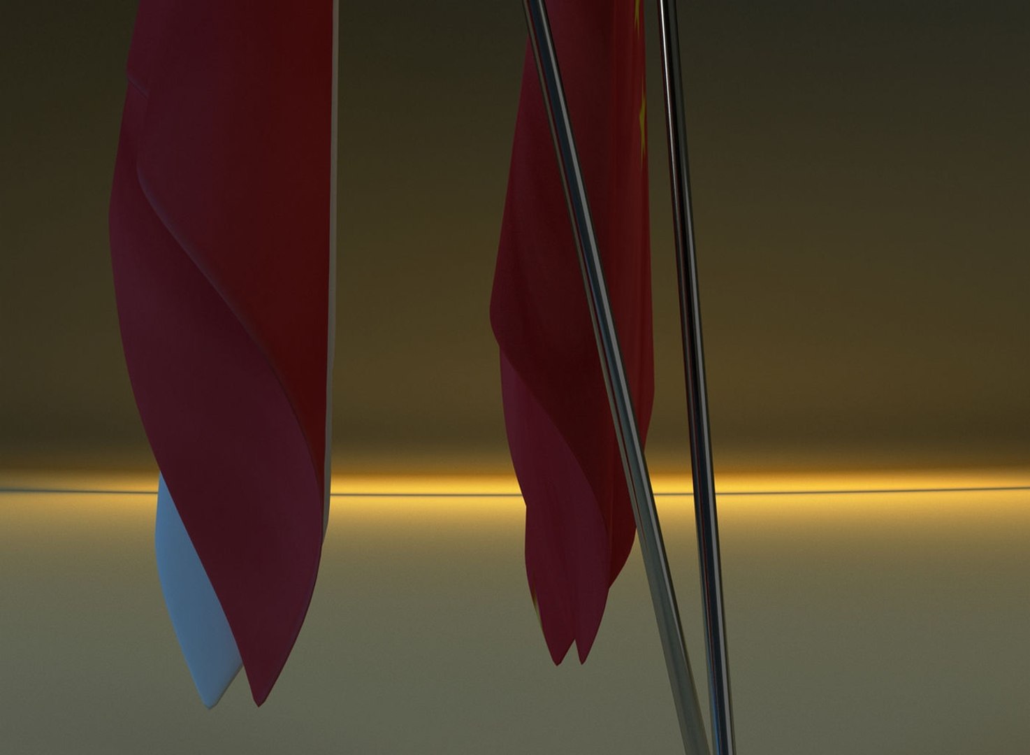 Free 3ds Model Flag Stand