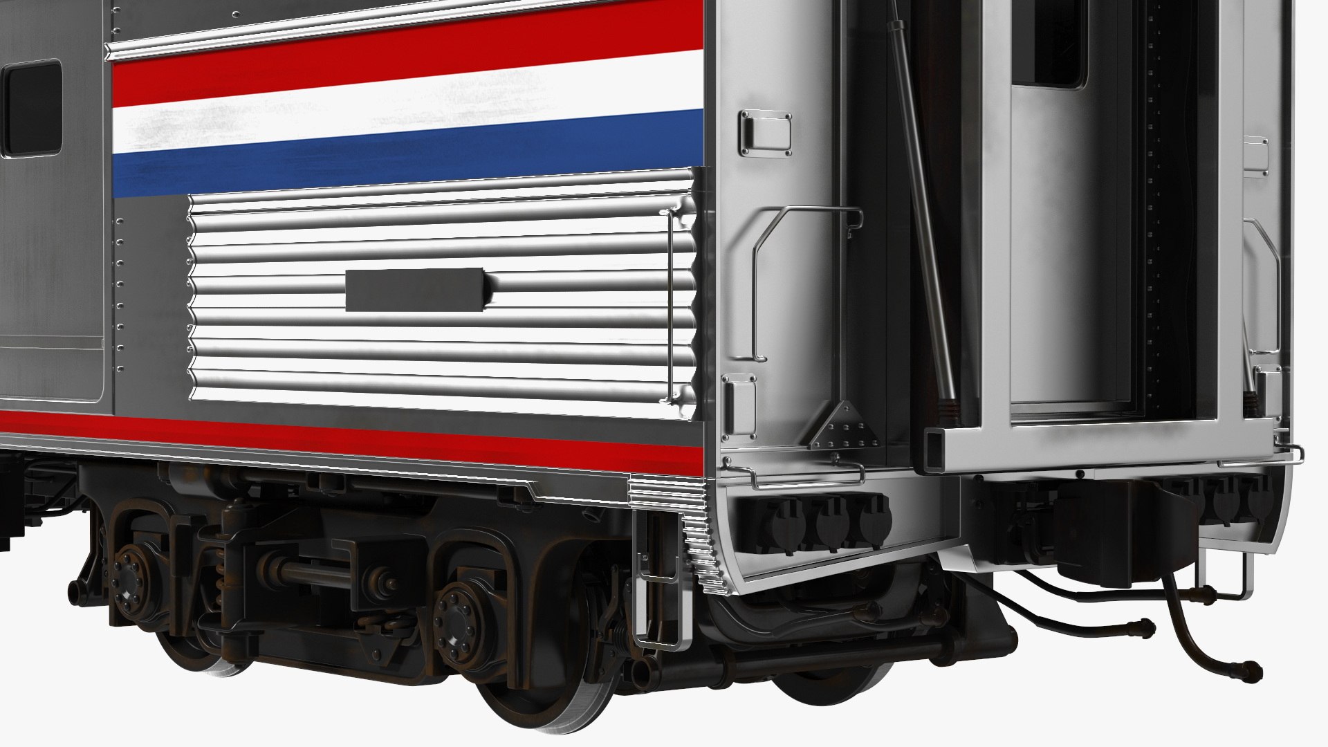 3D Amtrak Baggage Car model - TurboSquid 2153034