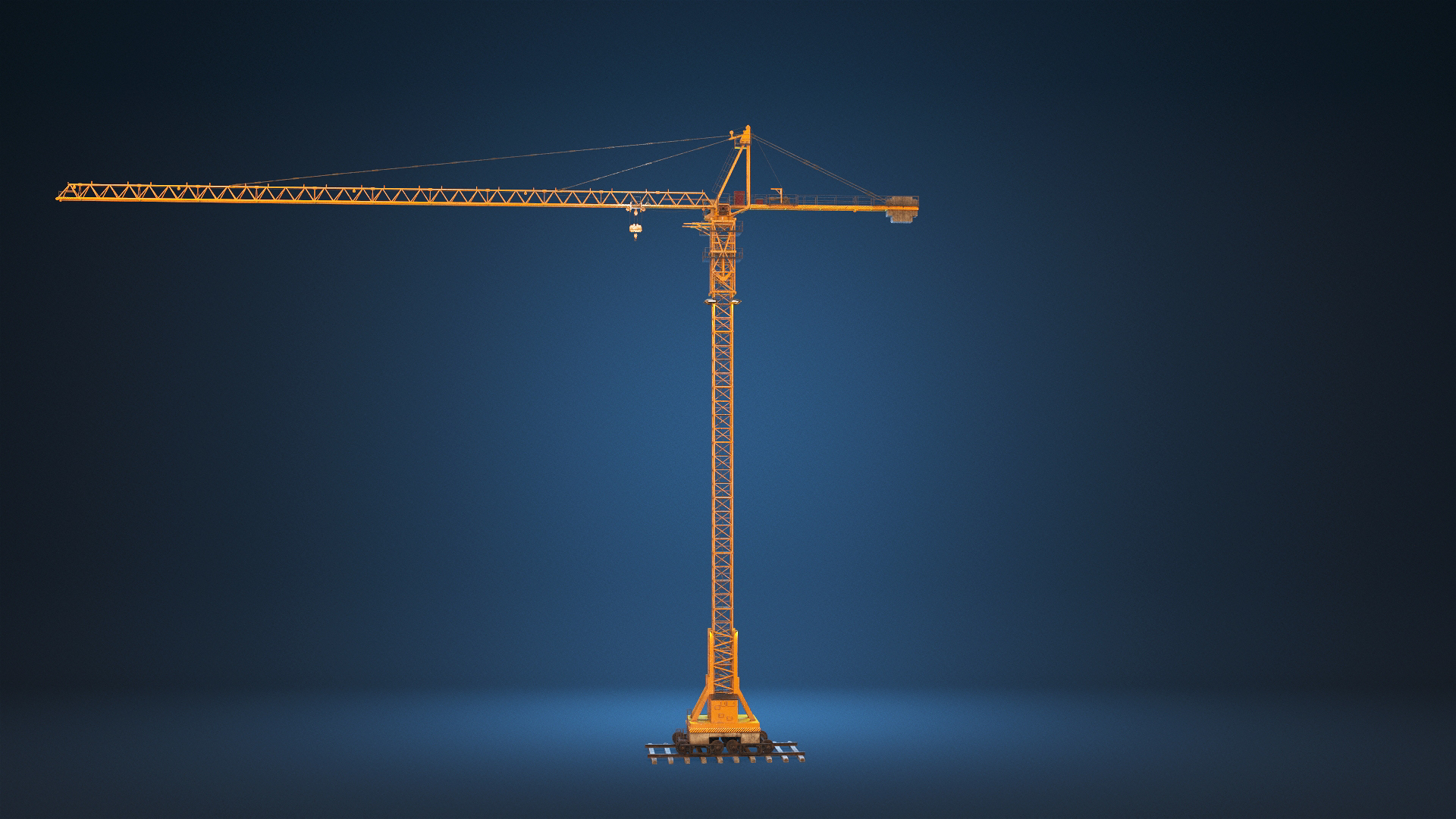 3D Tower Crane PBR Model - TurboSquid 2192226