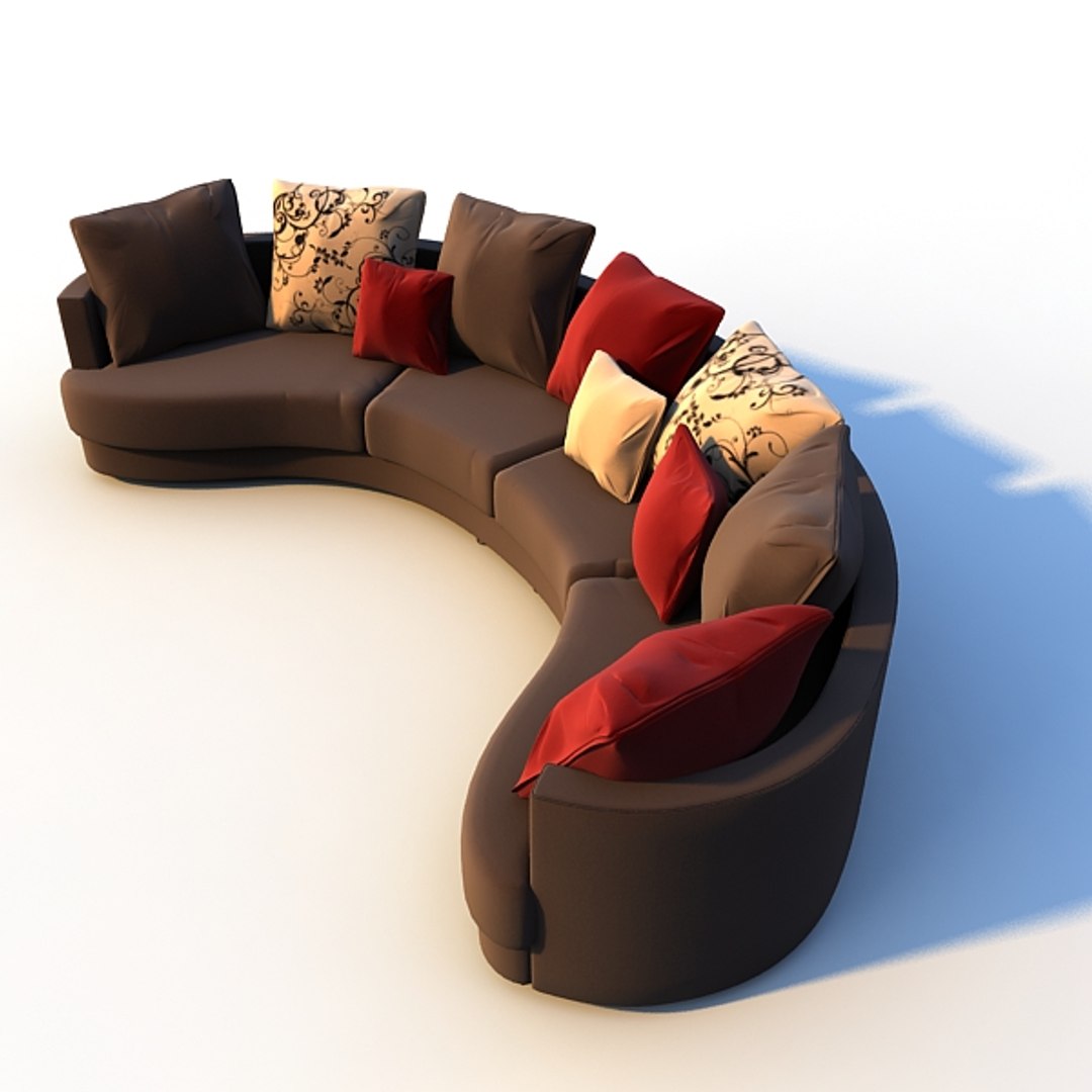 3d Stylish Sofa Interior Model