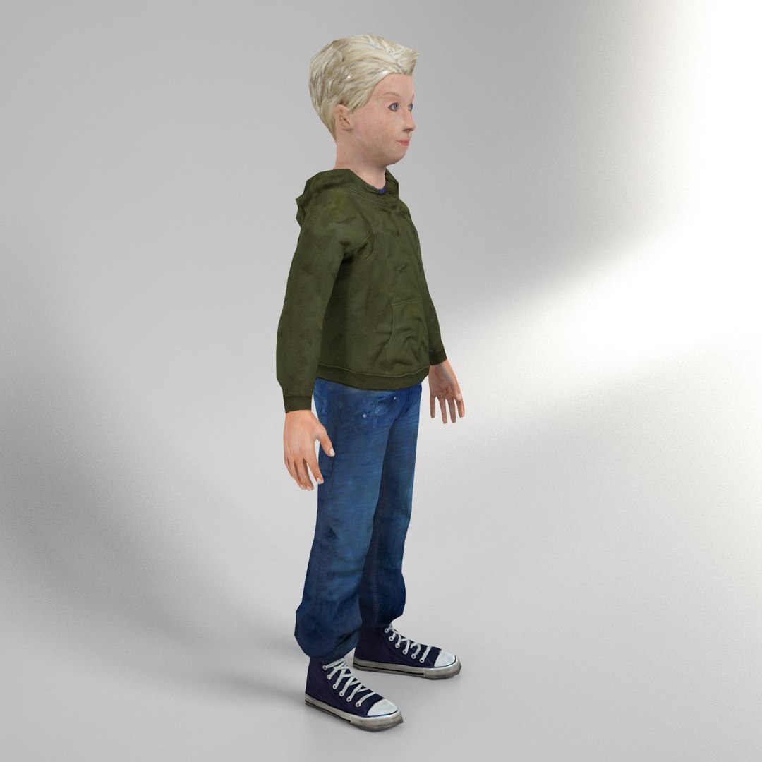 Boy Human Child 3d 3ds