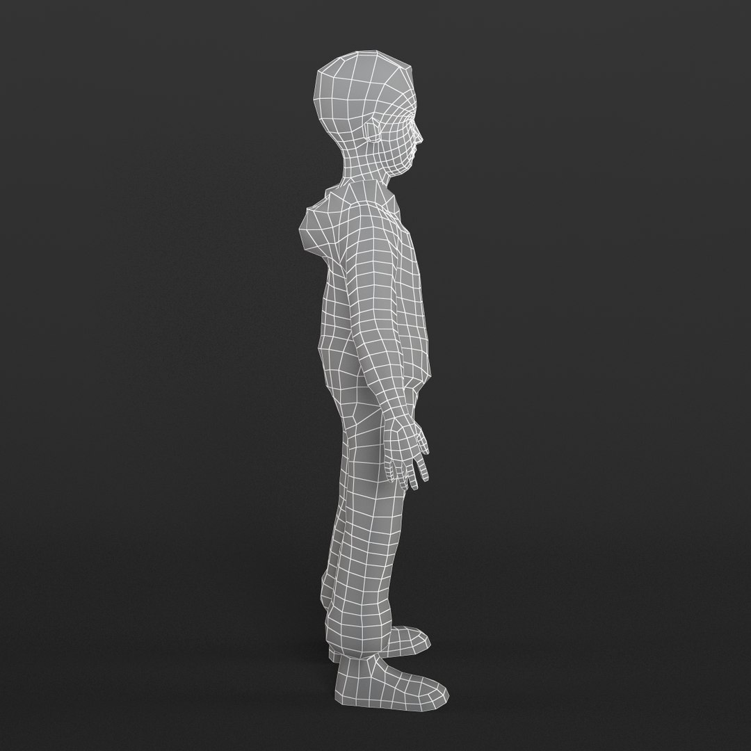 Boy Human Child 3d 3ds