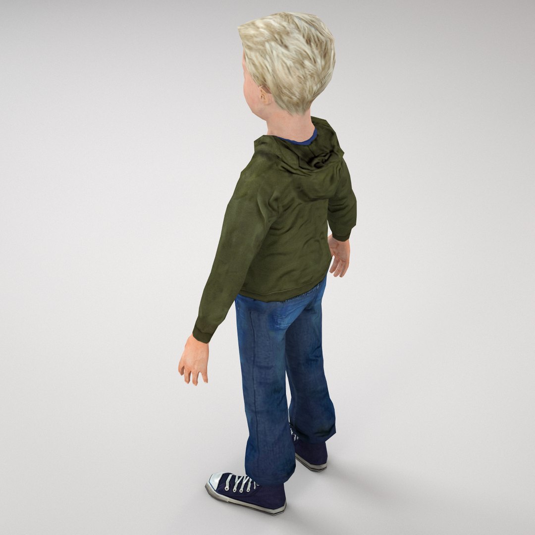 Boy Human Child 3d 3ds