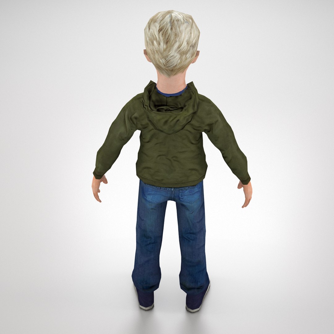 Boy Human Child 3d 3ds