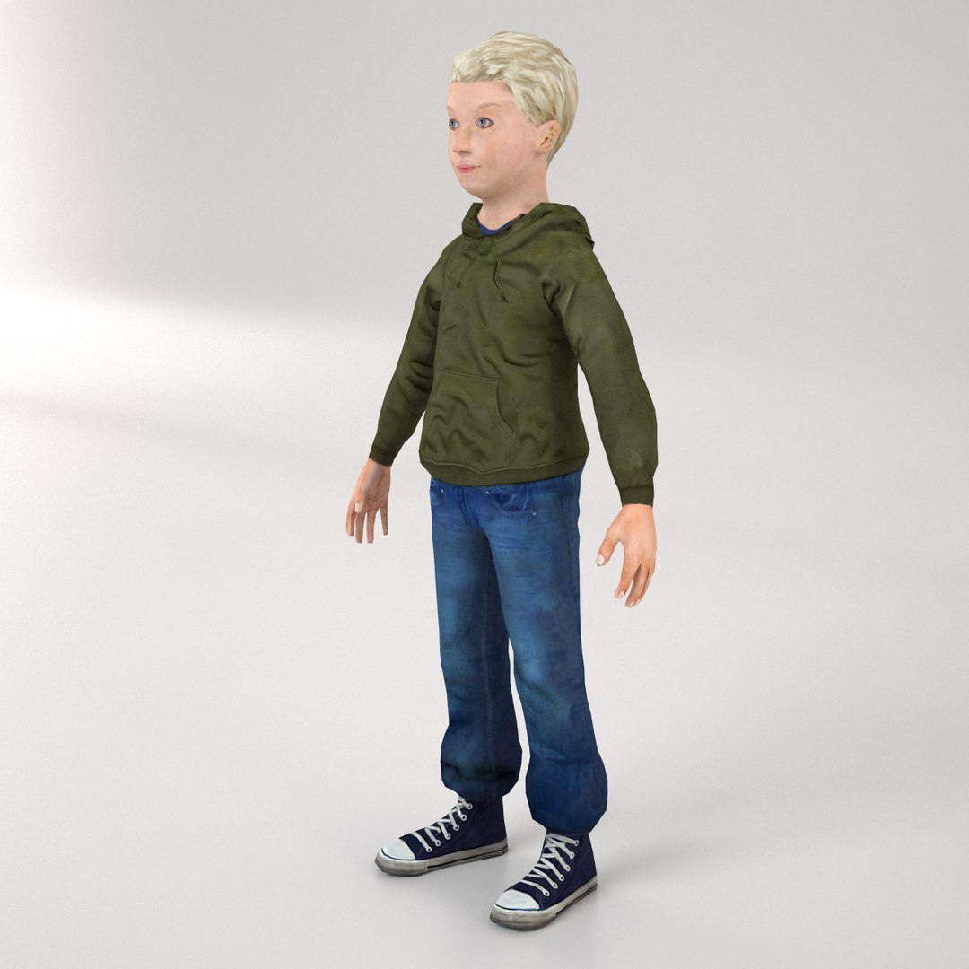 Boy Human Child 3d 3ds