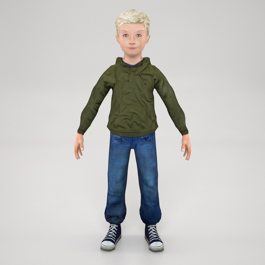 Boy Human Child 3d 3ds