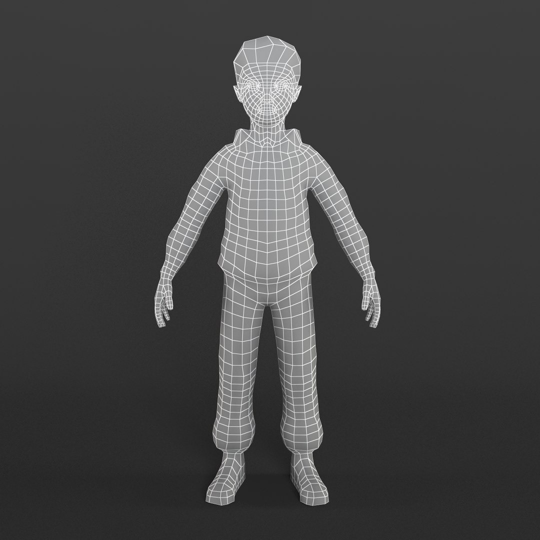 Boy Human Child 3d 3ds