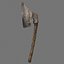 battle axe primitive 3d obj
