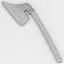 battle axe primitive 3d obj