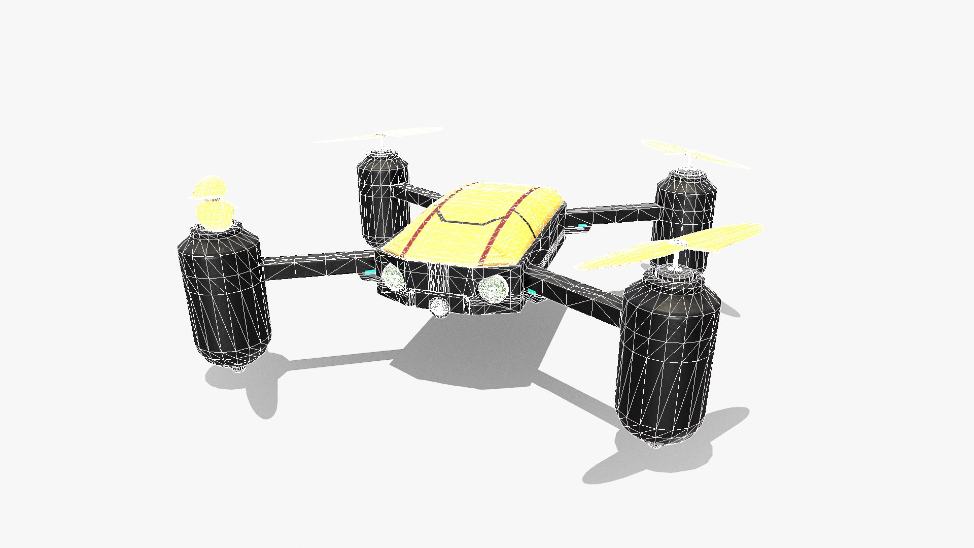 3D Model Drone V2 Rigged And Animated - TurboSquid 2159223