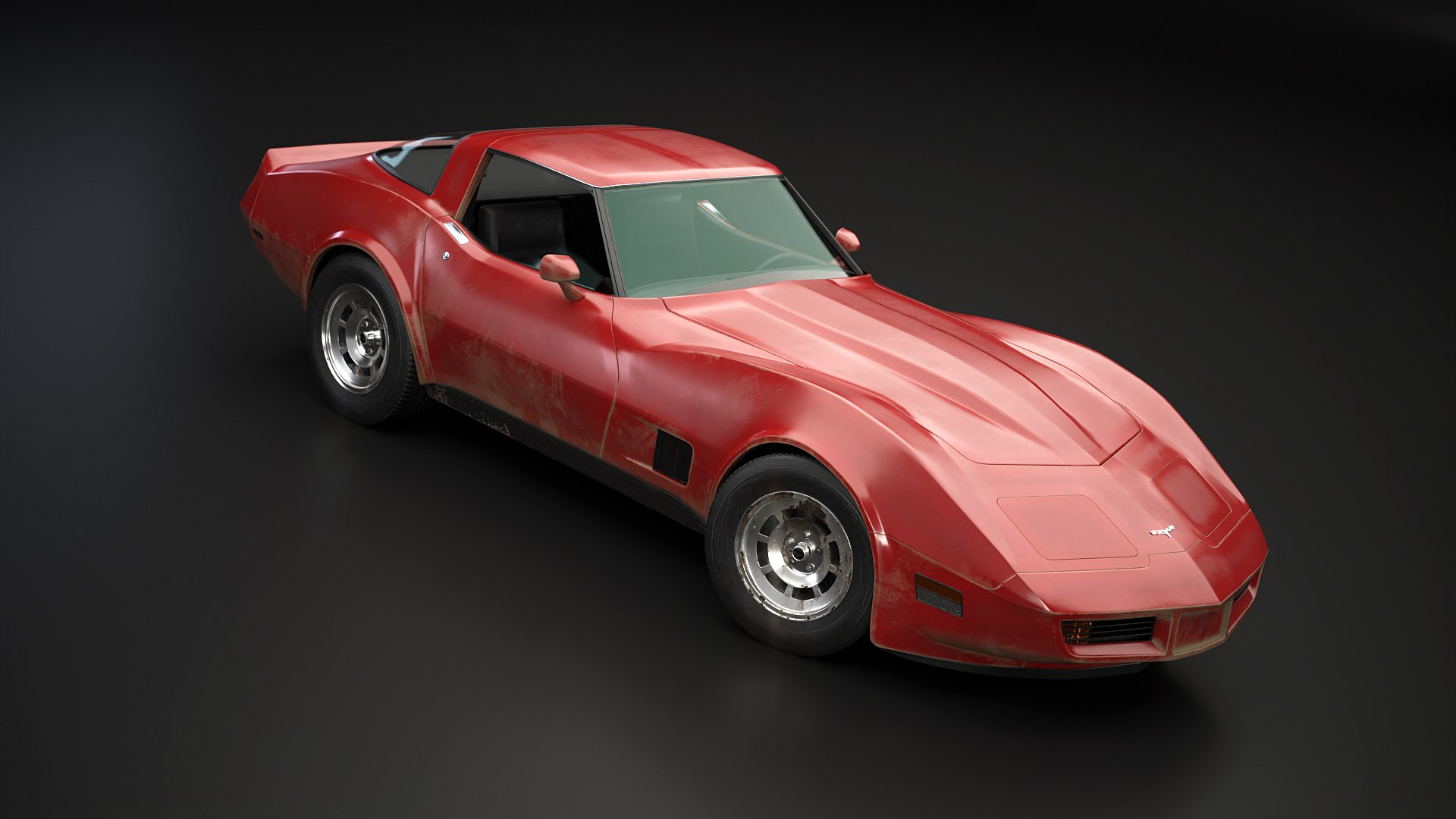 Chevrolet Corvette C3 1980-1982 Aged 3D Model - TurboSquid 2196099