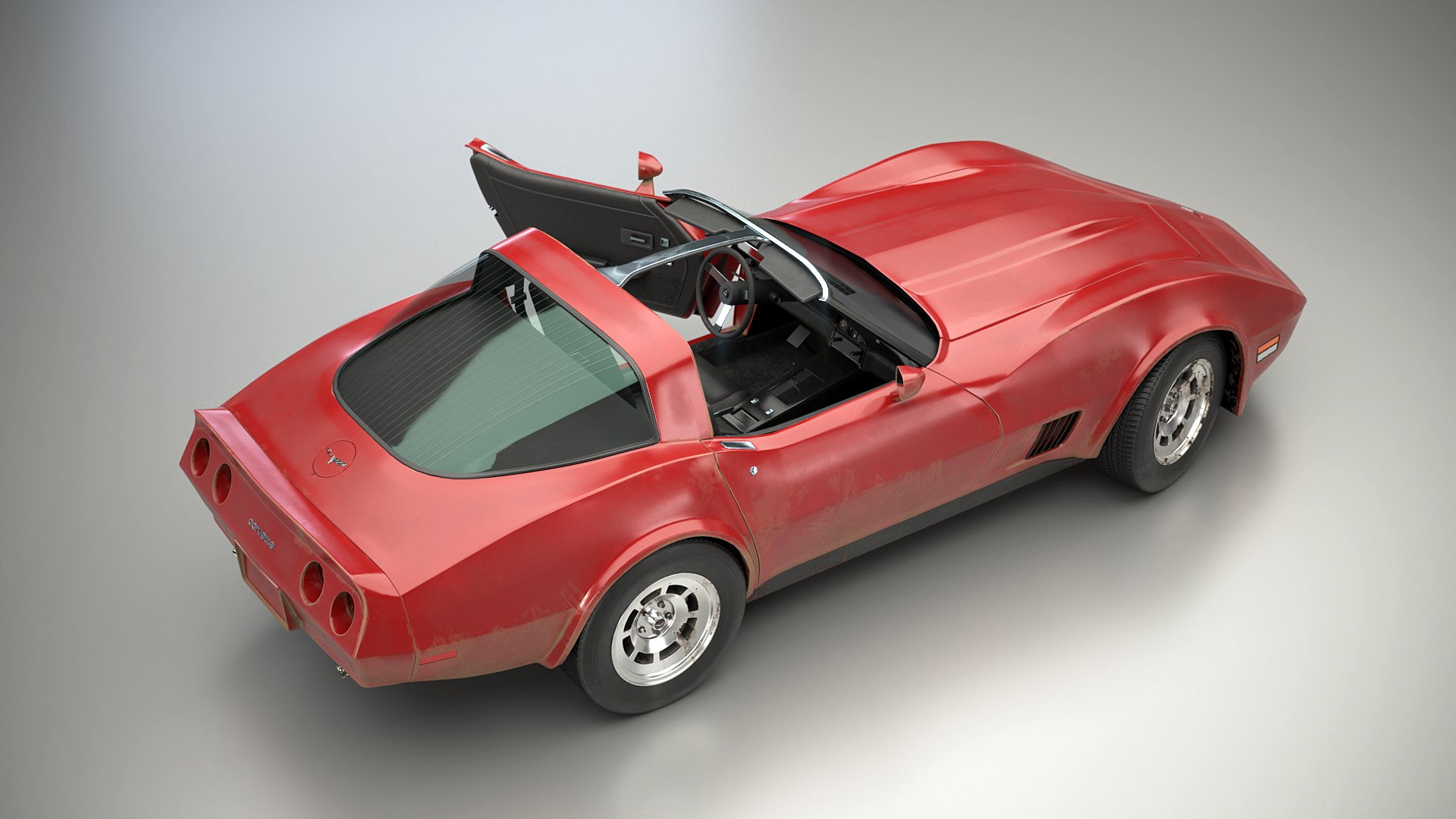 Chevrolet Corvette C3 1980-1982 Aged 3D Model - TurboSquid 2196099