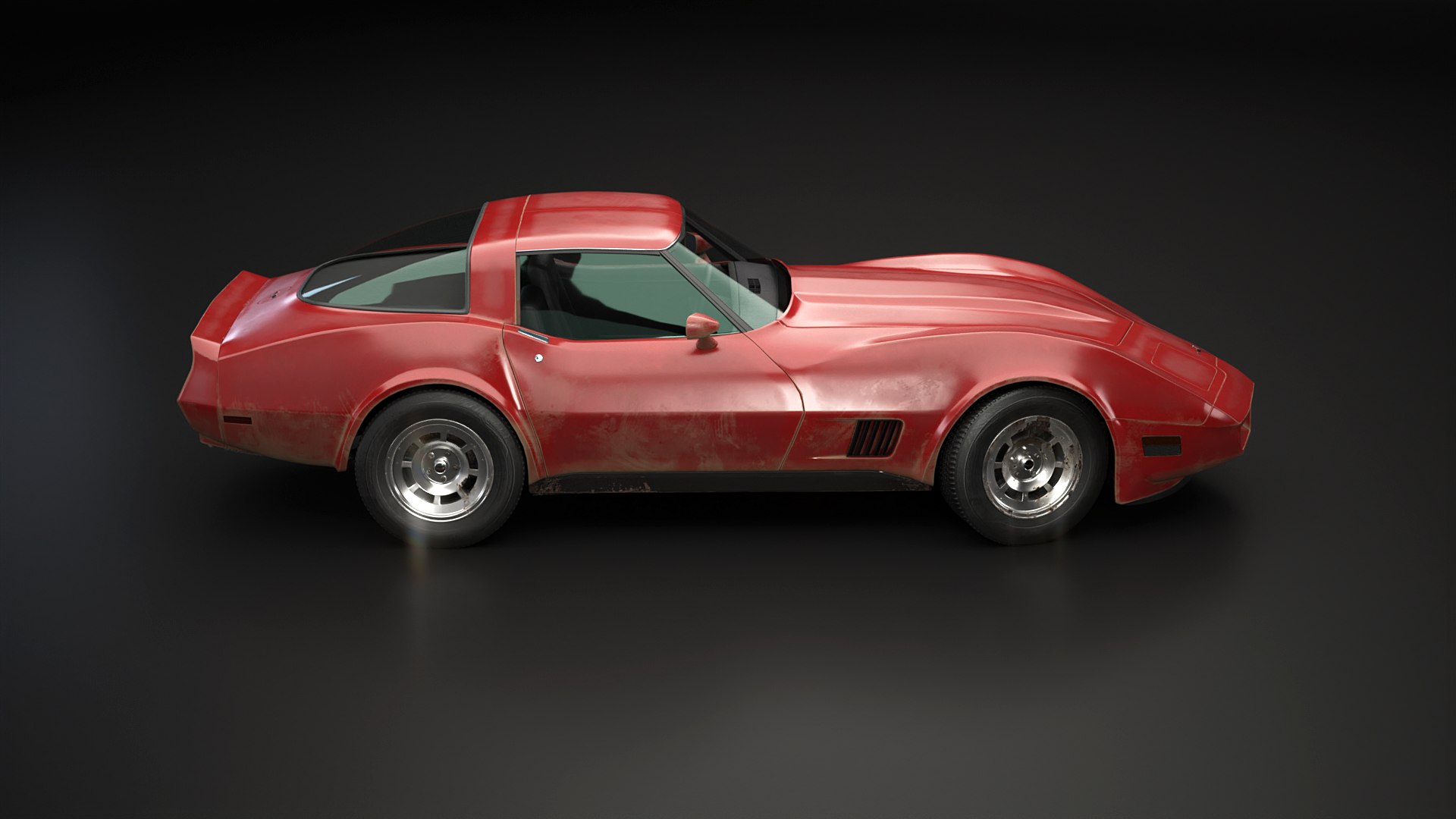 Chevrolet Corvette C3 1980-1982 Aged 3D Model - TurboSquid 2196099