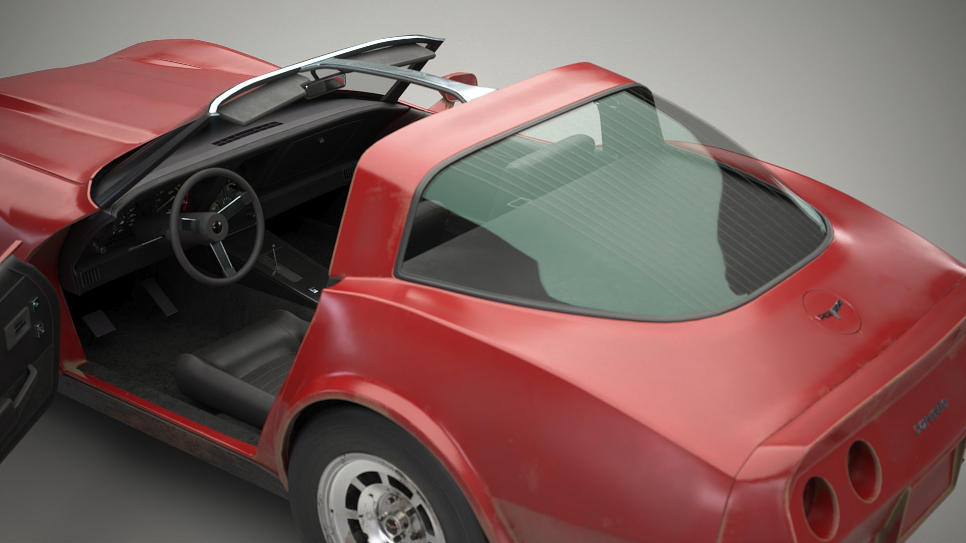 Chevrolet Corvette C3 1980-1982 Aged 3D Model - TurboSquid 2196099