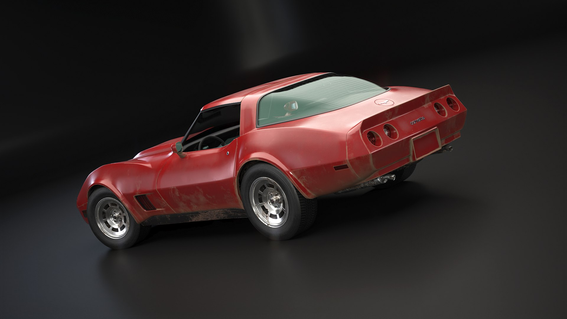 Chevrolet Corvette C3 1980-1982 Aged 3D Model - TurboSquid 2196099