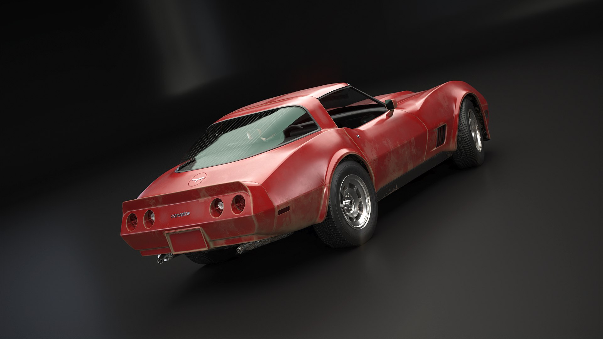 Chevrolet Corvette C3 1980-1982 Aged 3D Model - TurboSquid 2196099