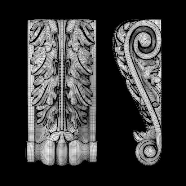 Classical bracket cnc 3D - TurboSquid 1538718