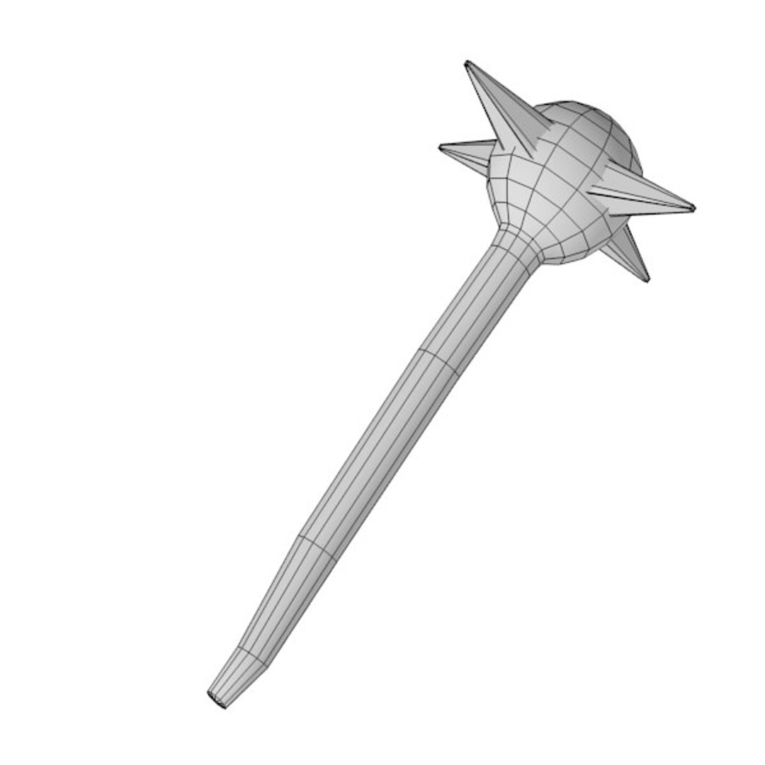 3d Model Spiked Club