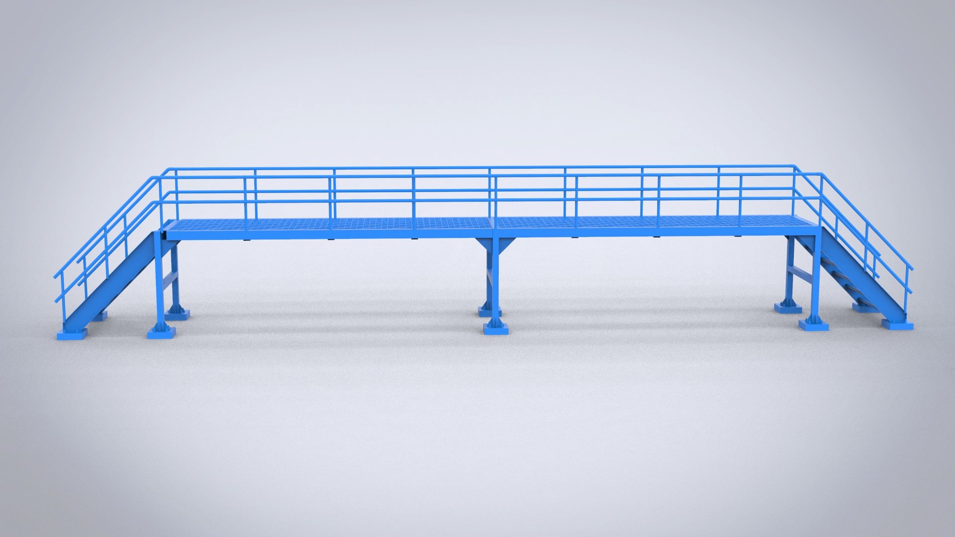 Modular Industrial Metal Platforms 3D - TurboSquid 1938954