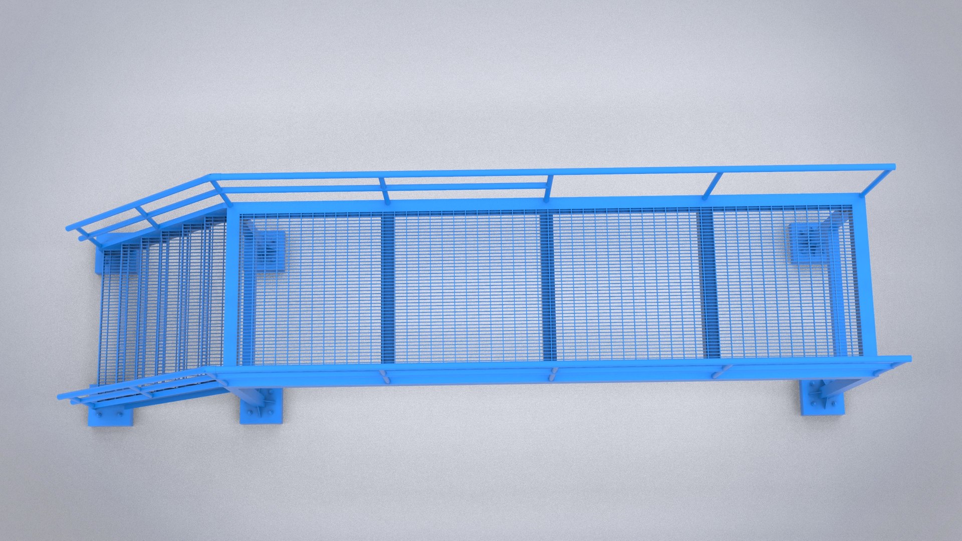Modular Industrial Metal Platforms 3D - TurboSquid 1938954