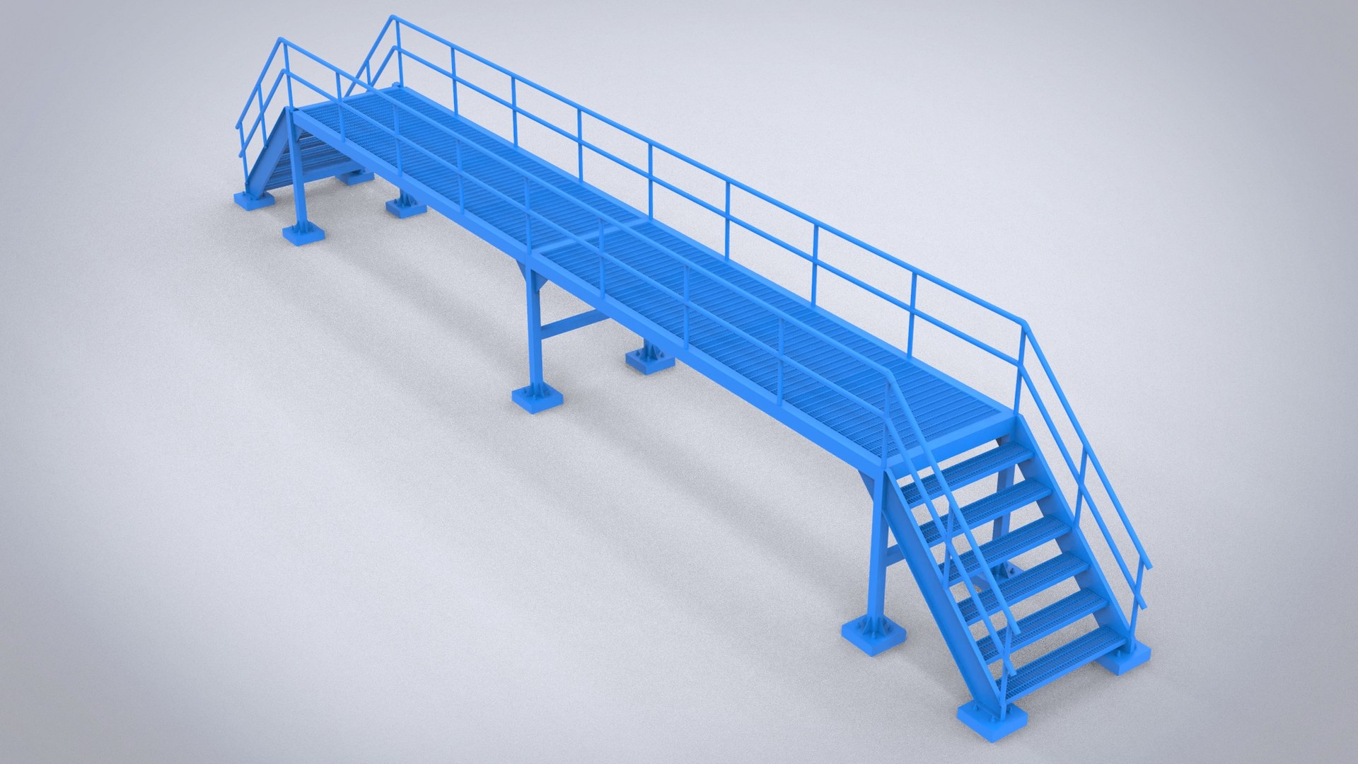 Modular Industrial Metal Platforms 3D - TurboSquid 1938954