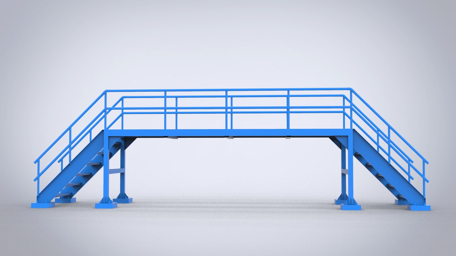 Modular Industrial Metal Platforms 3D - TurboSquid 1938954