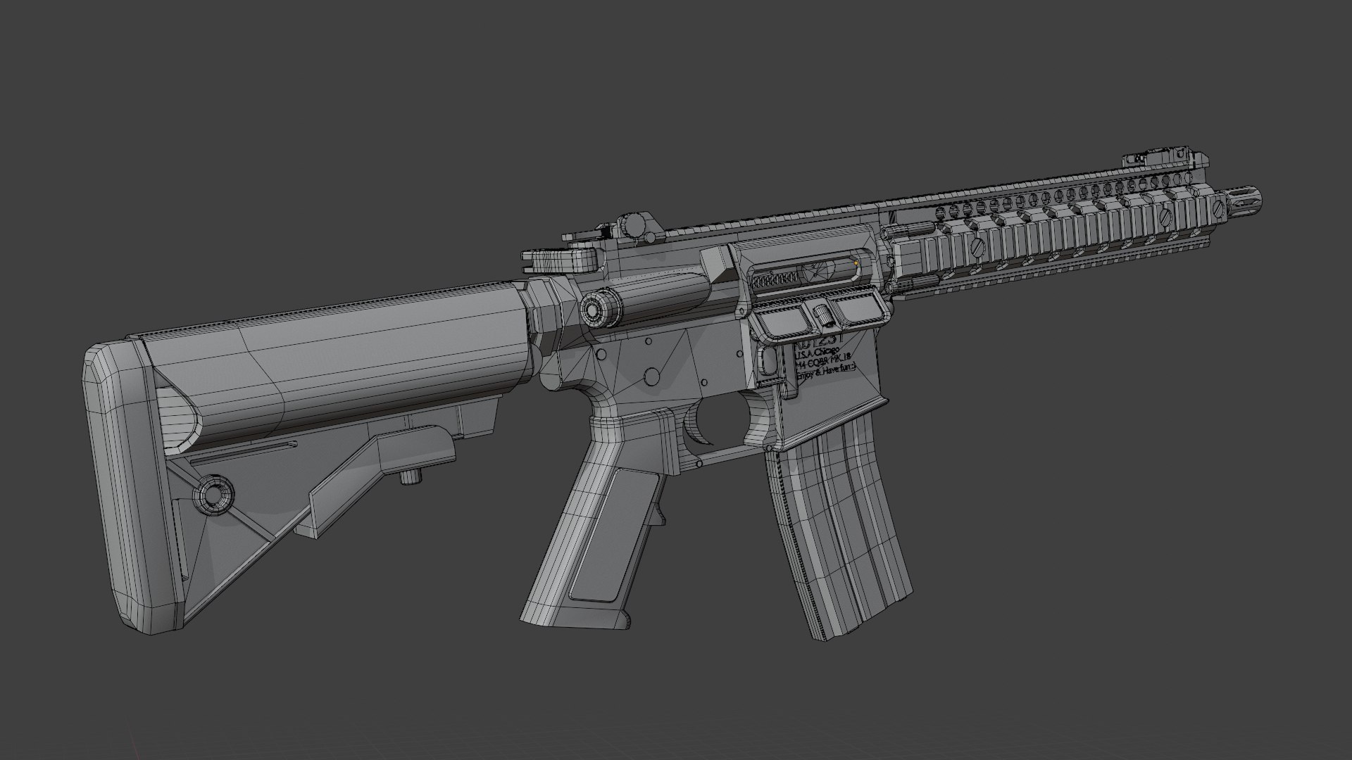 Mk18 Cqbr 3d Model Turbosquid 1802015