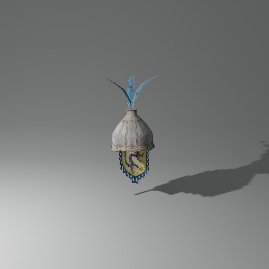 3d Model Fantasy Shield Chinese Helmet