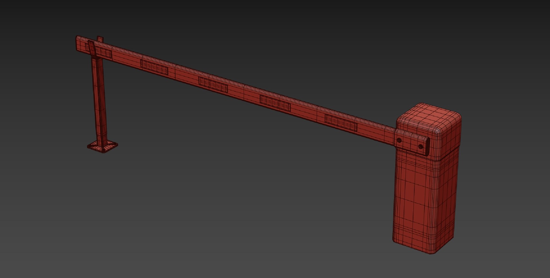 Automatic Road Barrier 3D Model - TurboSquid 1867756