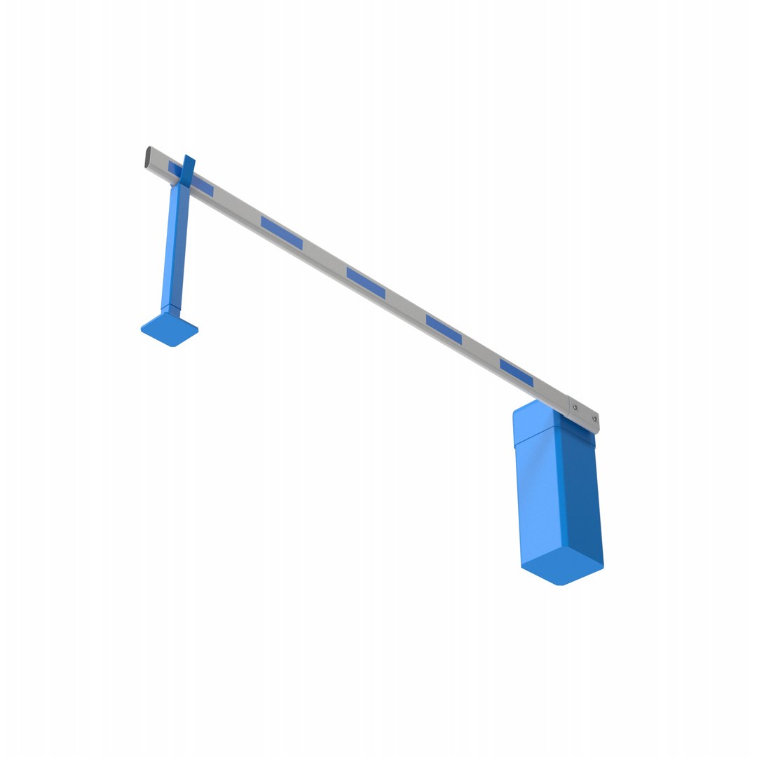 Automatic Road Barrier 3D Model - TurboSquid 1867756