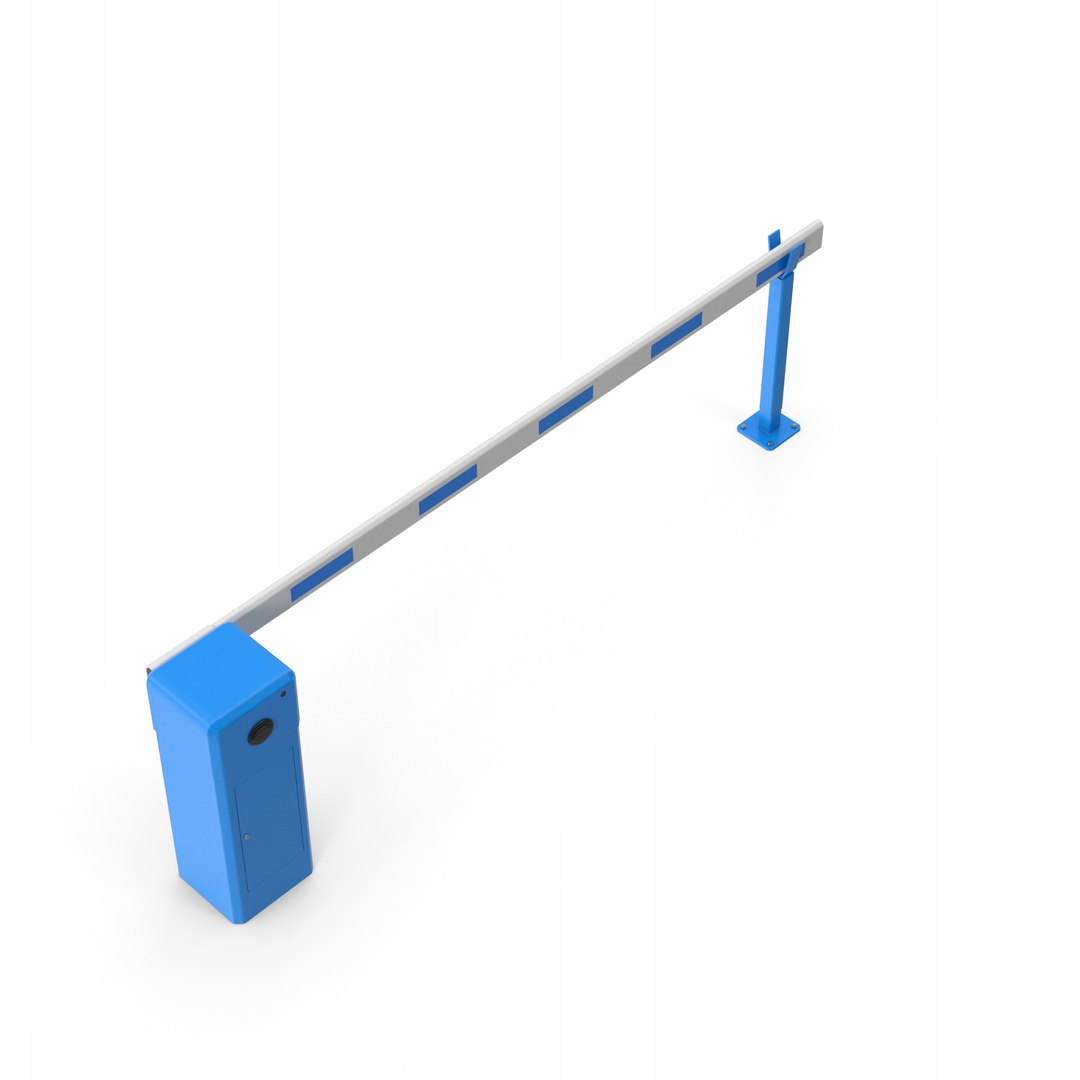 Automatic Road Barrier 3D Model - TurboSquid 1867756