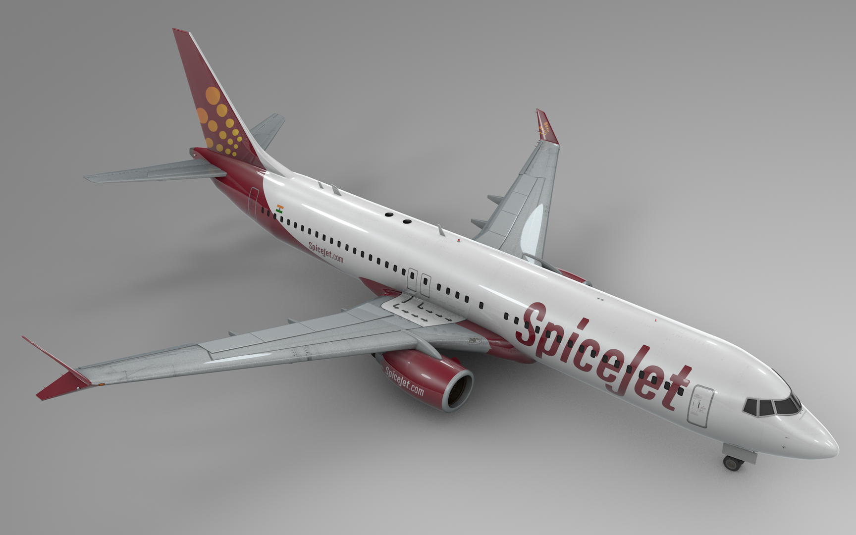 3D boeing 737-8 spicejet l1321 - TurboSquid 1703197