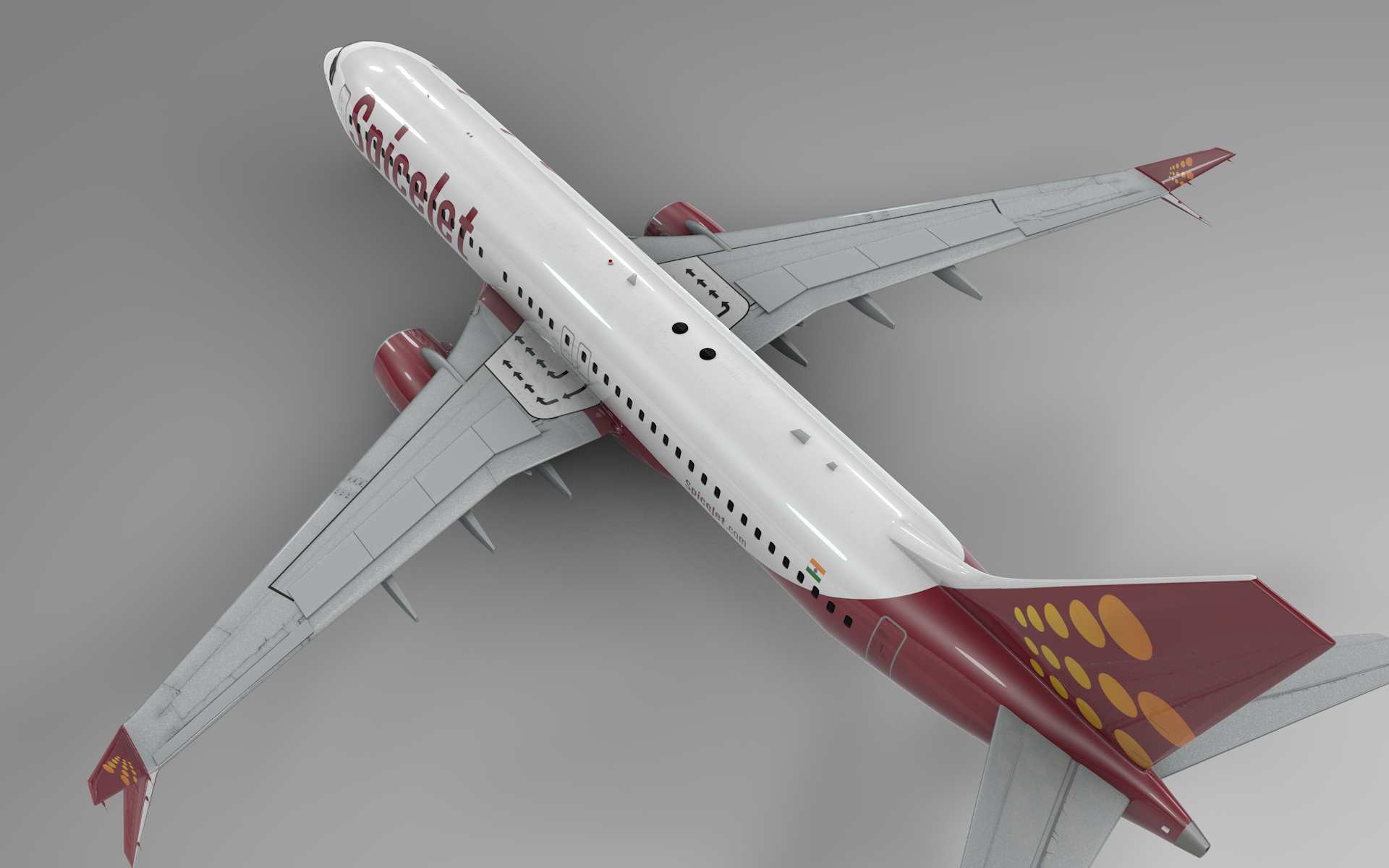 3D boeing 737-8 spicejet l1321 - TurboSquid 1703197