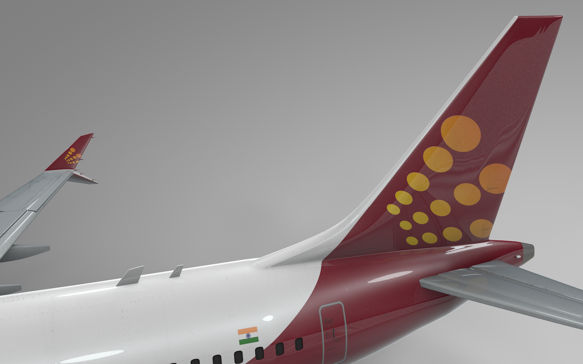 3D boeing 737-8 spicejet l1321 - TurboSquid 1703197