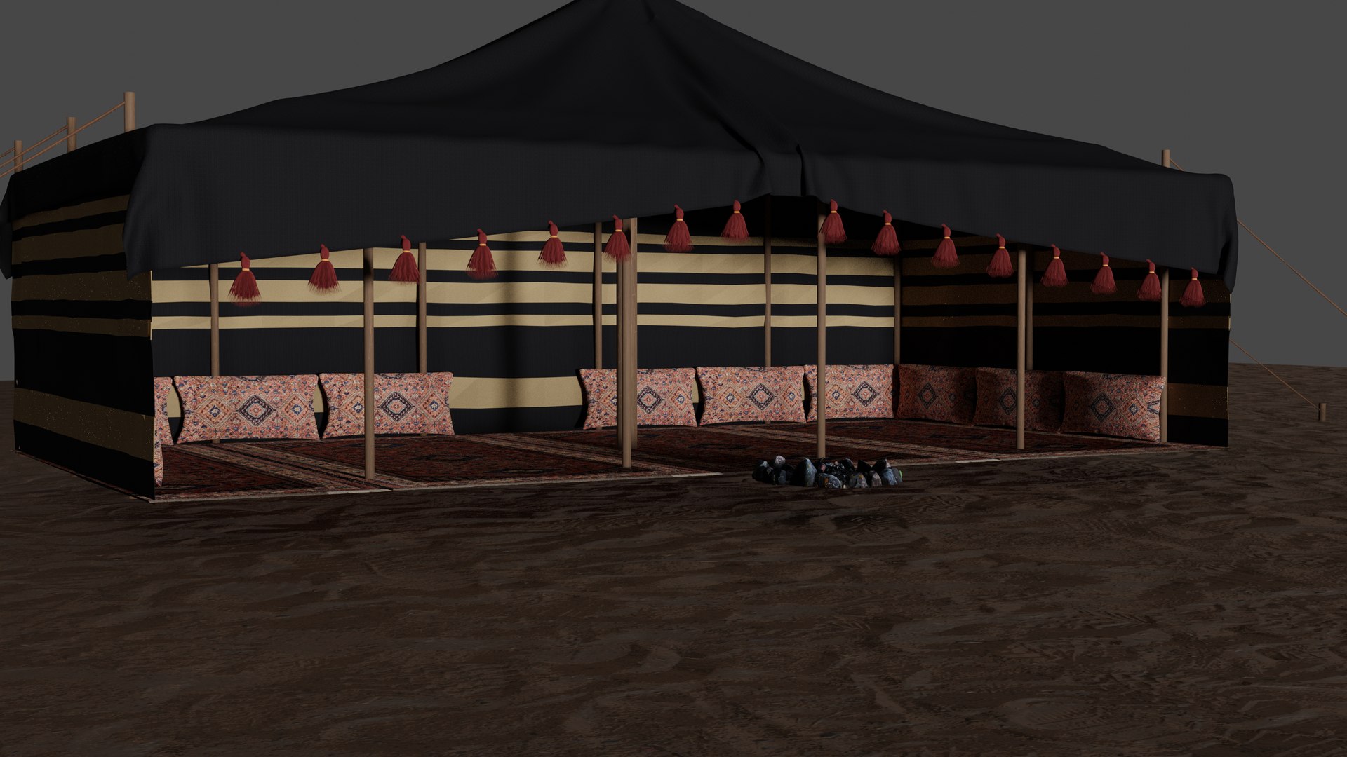 3D Arab Tent 3D Model - TurboSquid 2270081