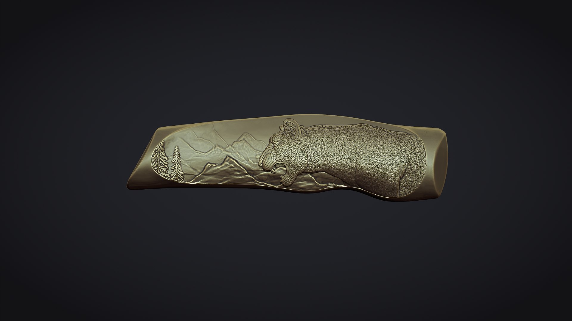 Leopard Knife Handle 3D Model - TurboSquid 2391962