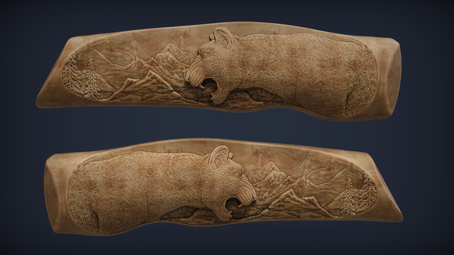 Leopard Knife Handle 3D Model - TurboSquid 2391962