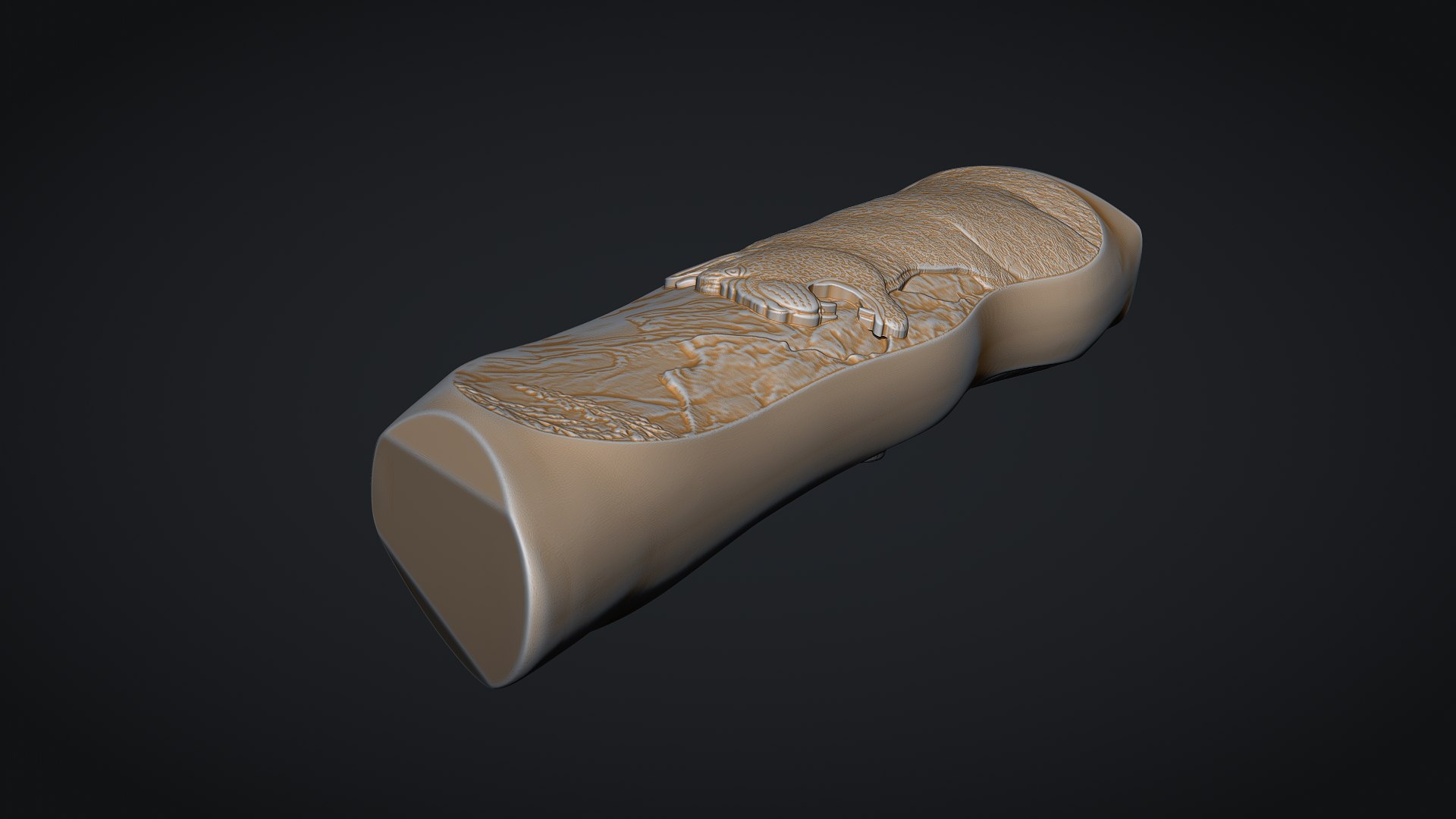 Leopard Knife Handle 3D Model - TurboSquid 2391962