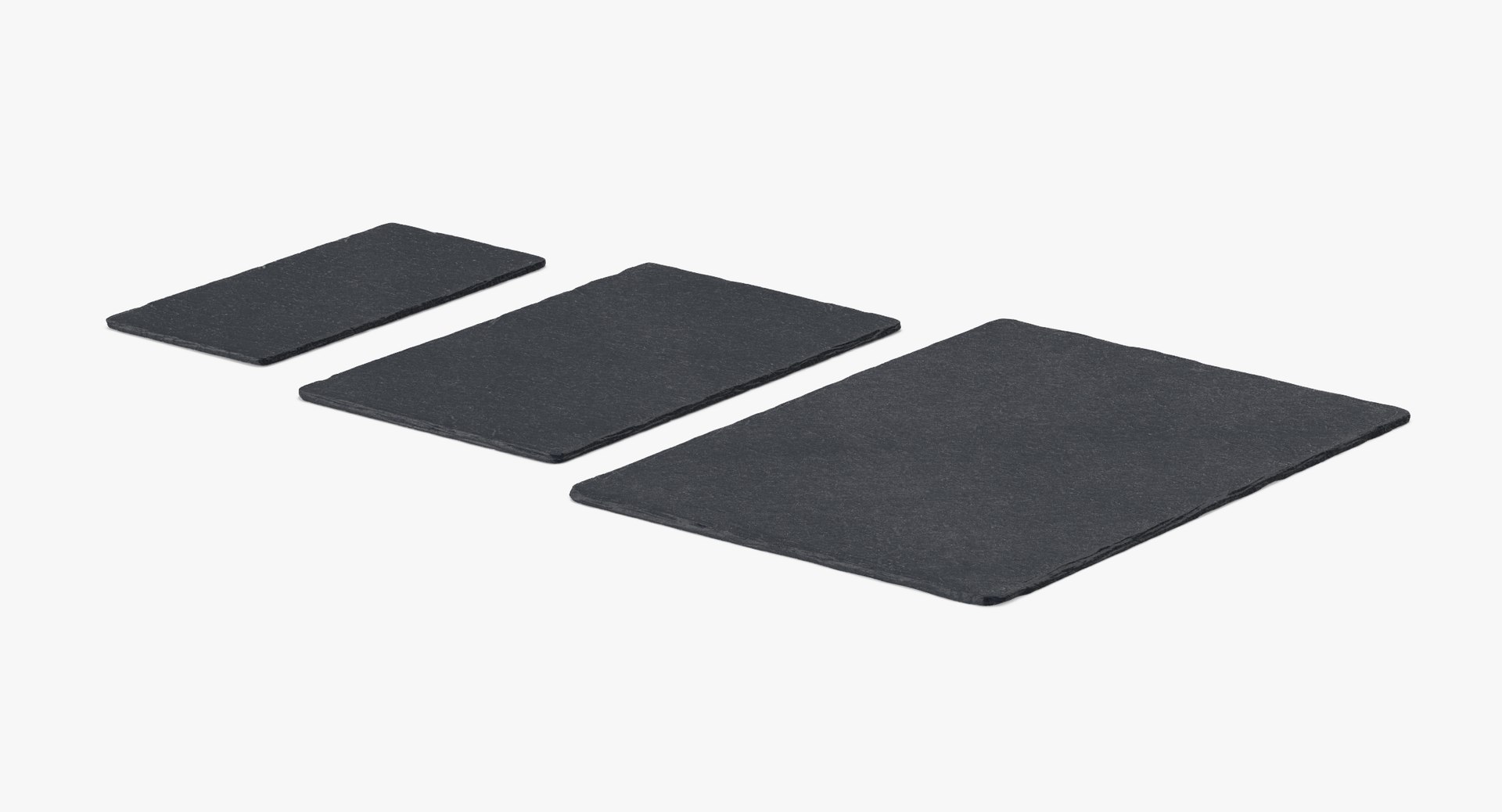 3d Slate Rectangular Plates Model